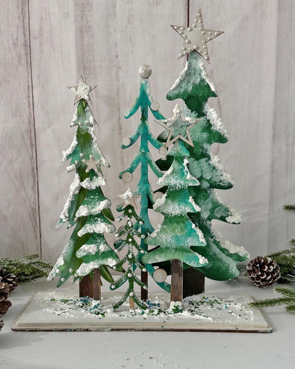 3D Christmas Tree Forest MDF Wood Blank Craft Kit by Polkadoodles