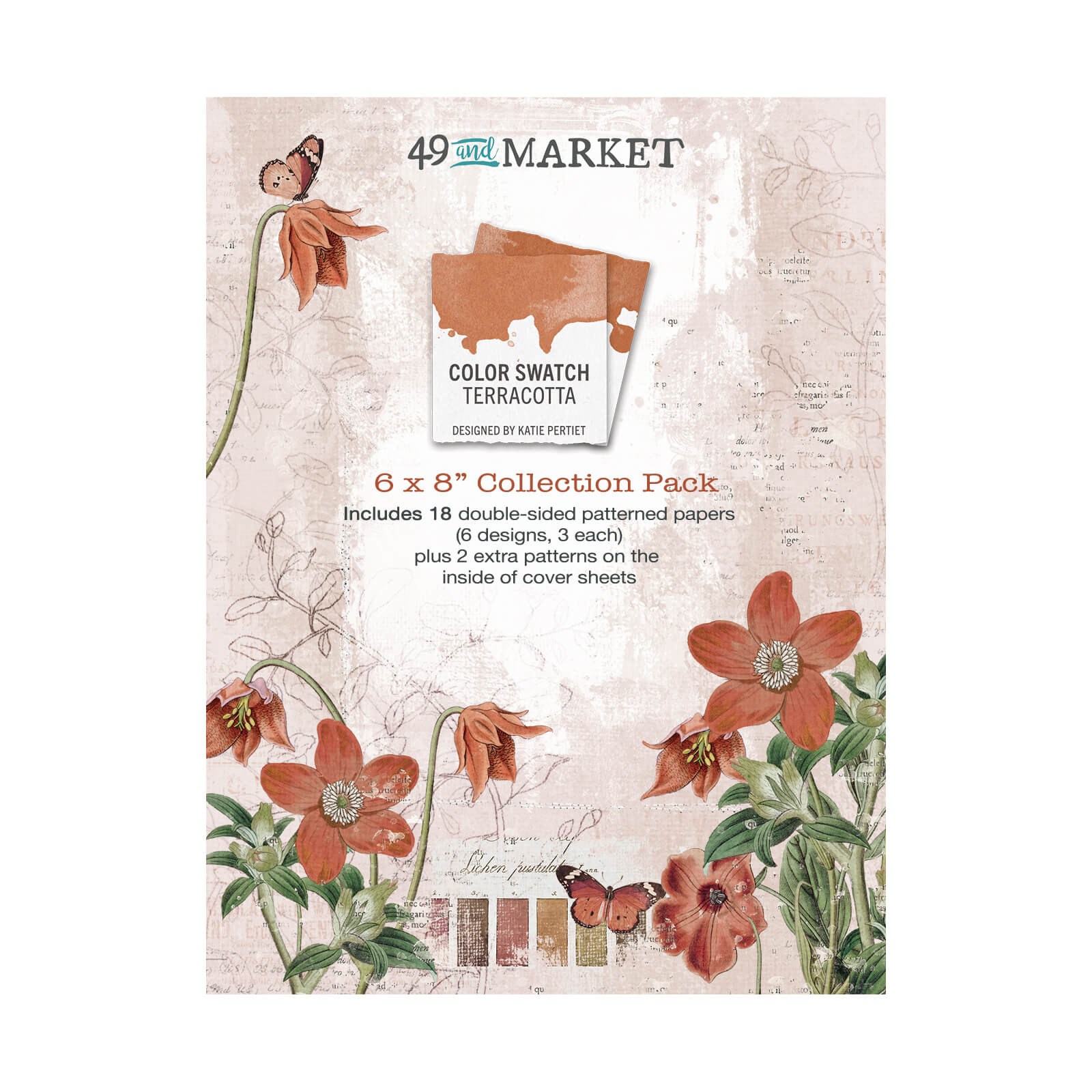 49 and Market Color Swatch Terracotta 6×8 Paper Collection Pack