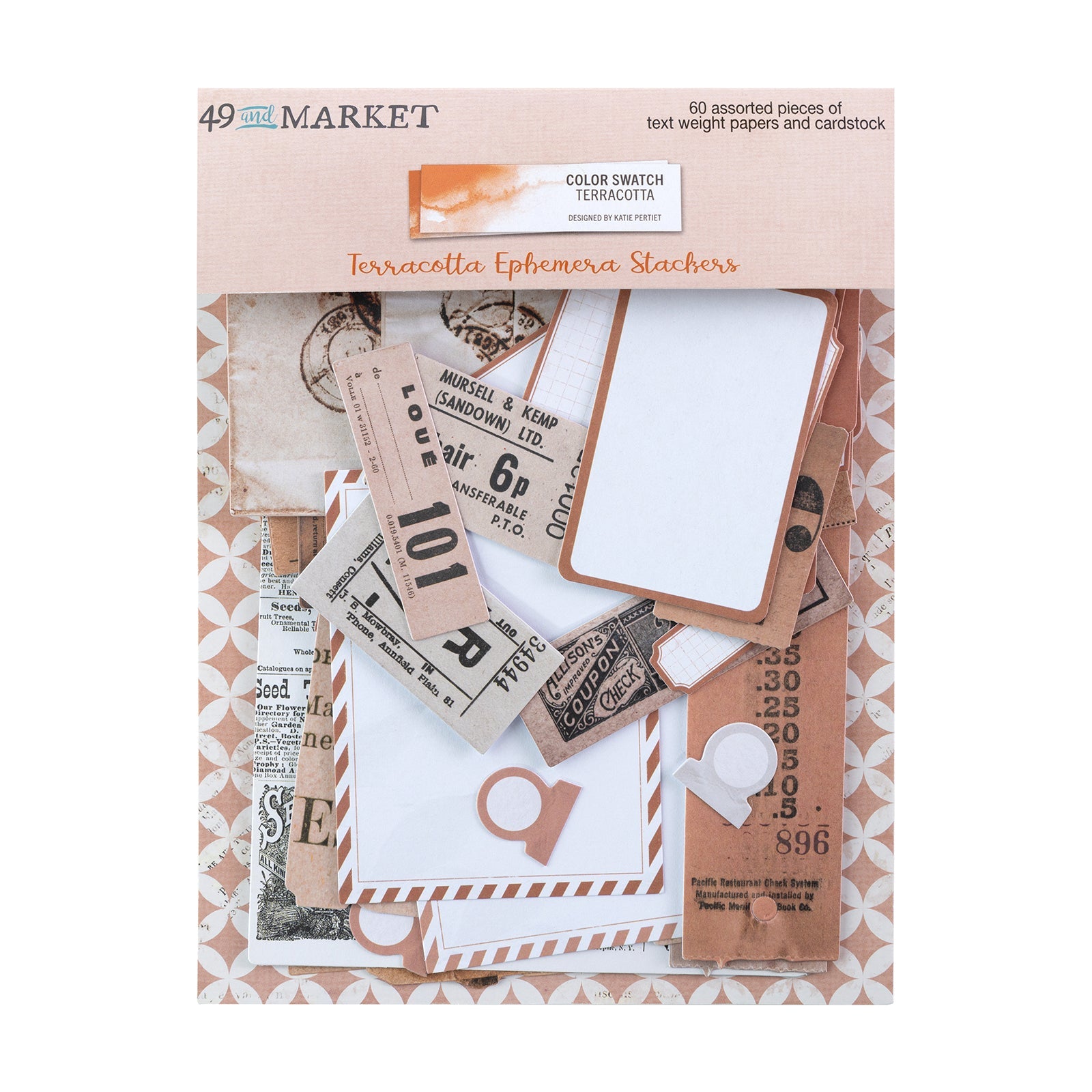 49 and Market Color Swatch Terracotta Ephemera Stackers