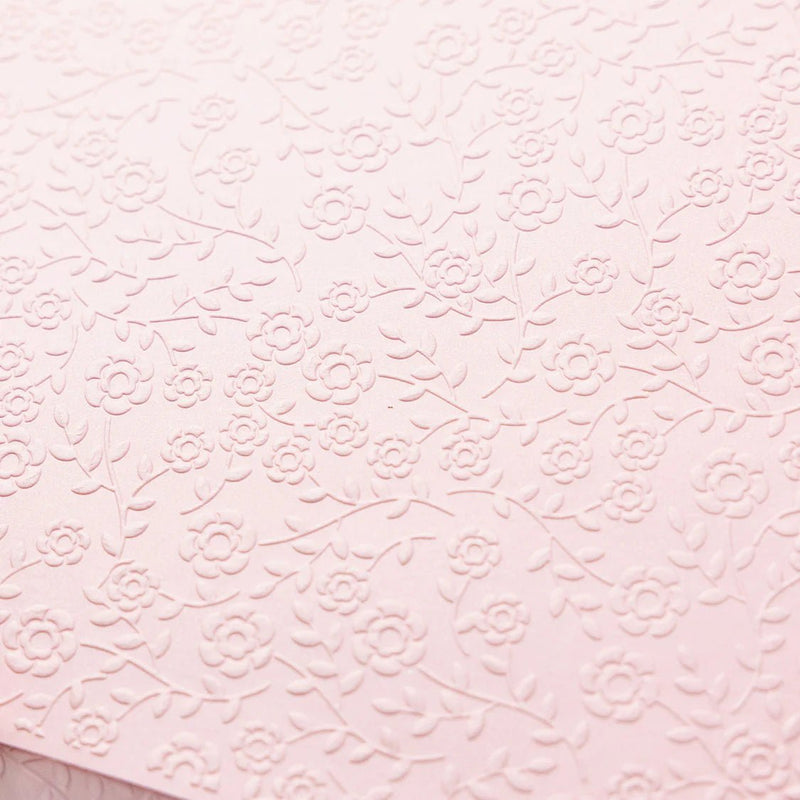 Chloe’s Creative Cards Peony Background 8x8 2D Floral Embossing Folder
