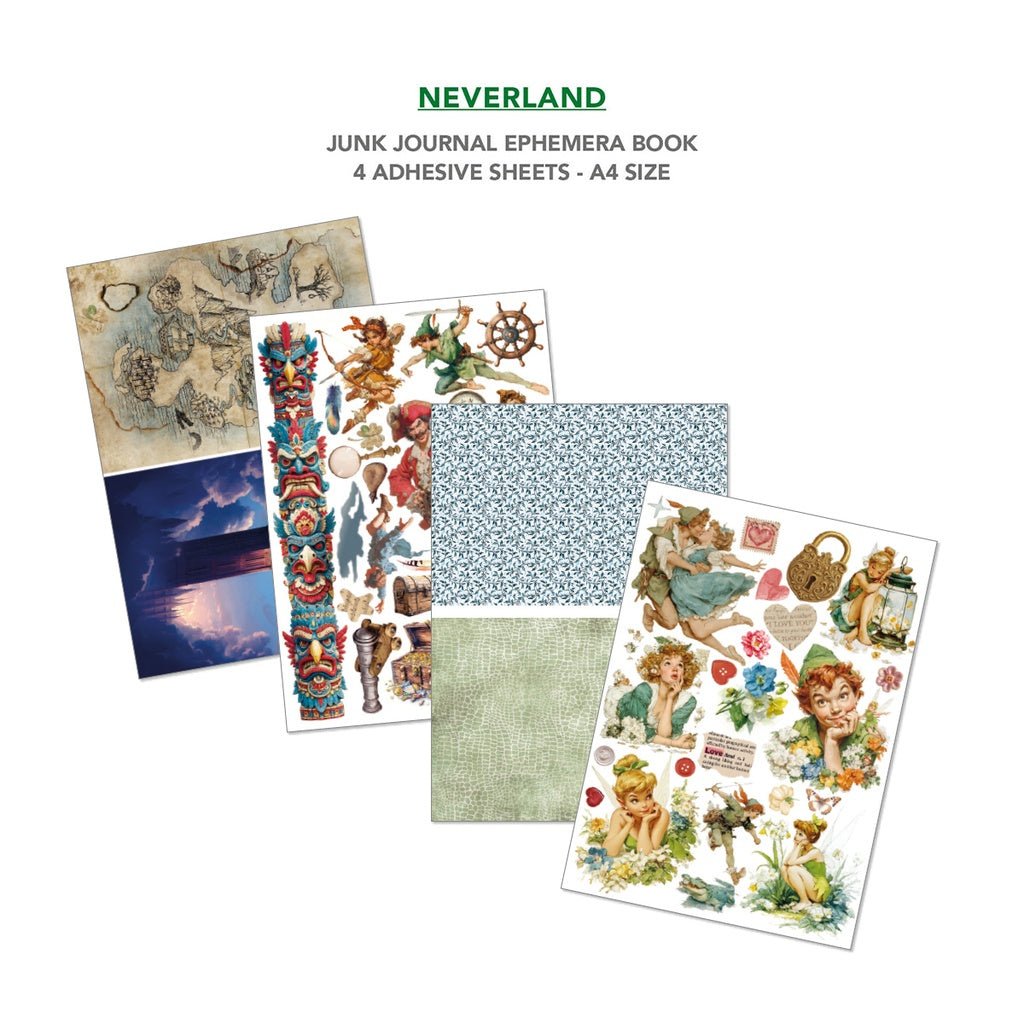 Neverland - Junk Journal & Ephemera Book by Ciao Bella