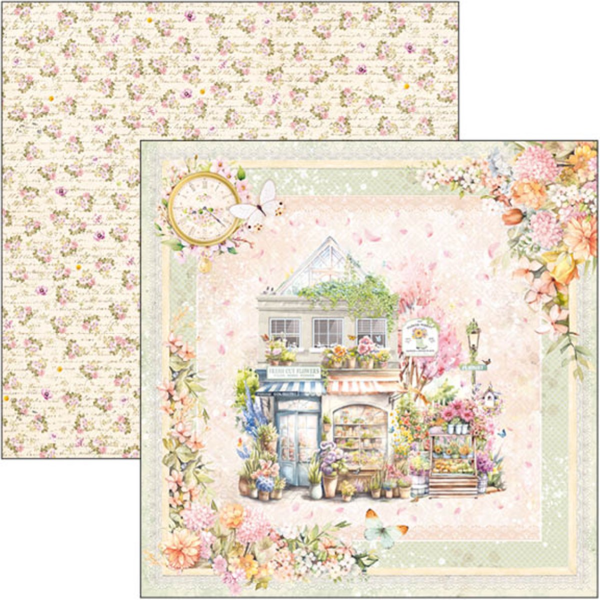 Flower Shop Patterns Pad 12 x 12 by Ciao Bella