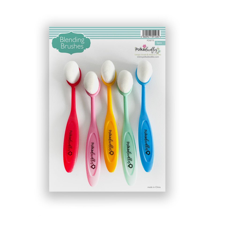 Ink Blending stencil brushes for card making and crafting - 5 pack by