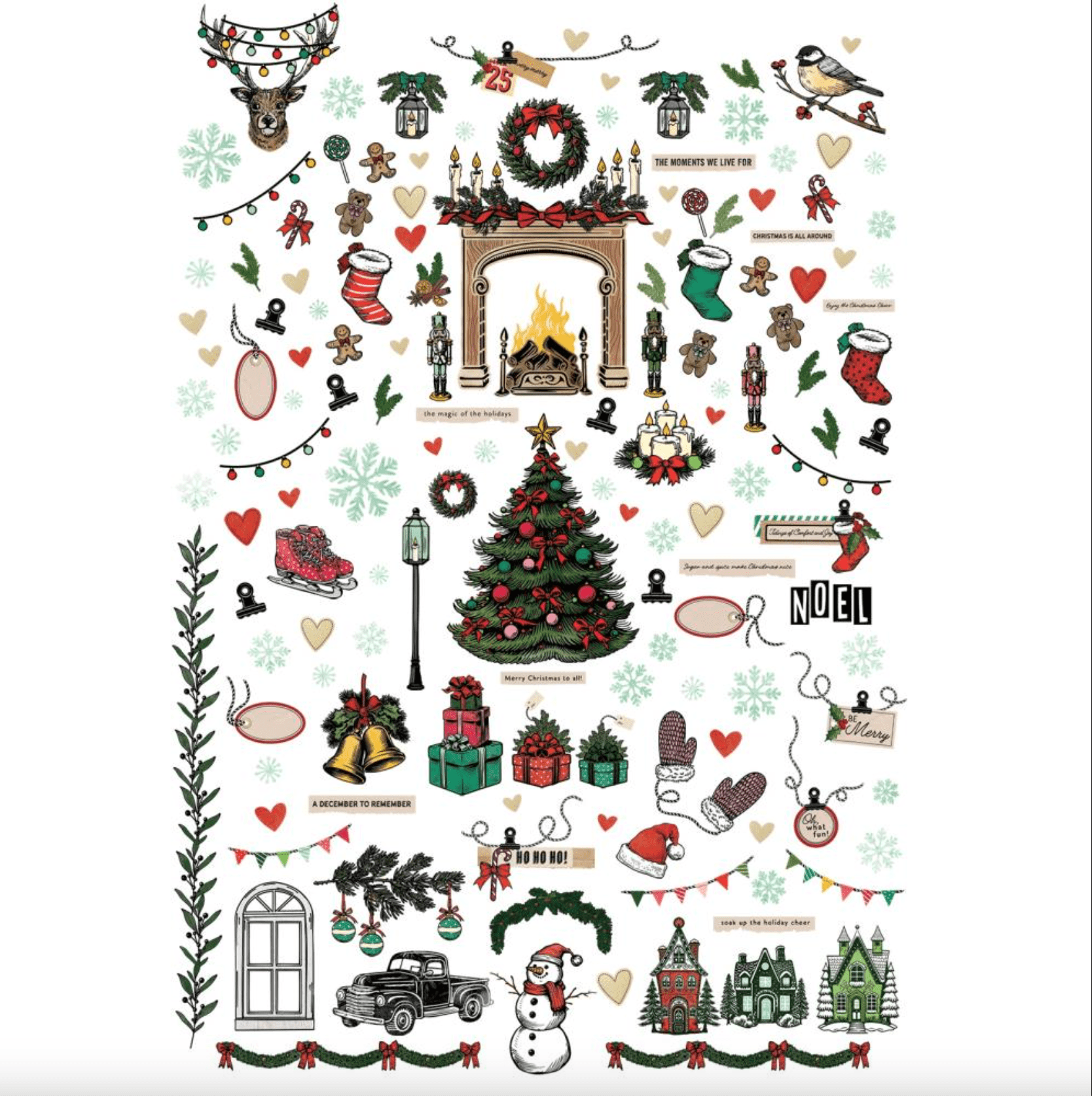 Mistletoe & Memories Laser Cut Elements by 49 and Market