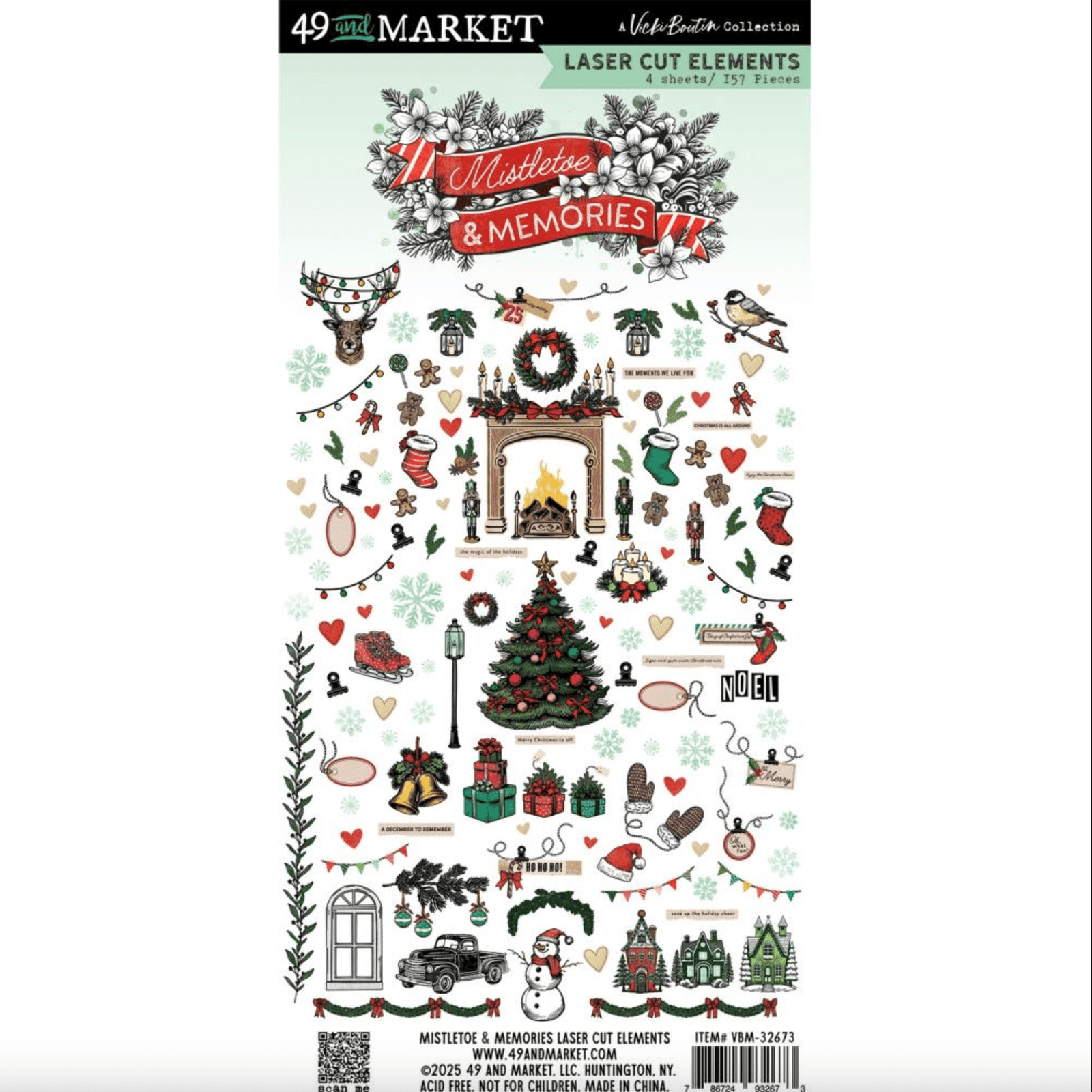 Mistletoe & Memories Laser Cut Elements by 49 and Market