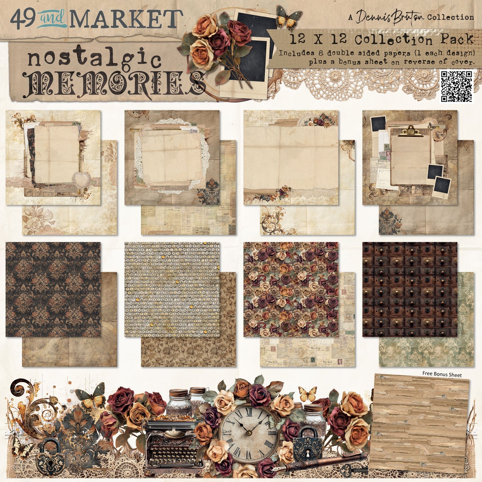 Nostalgic Memories 12"x12" Collection Pack by 49 and Market