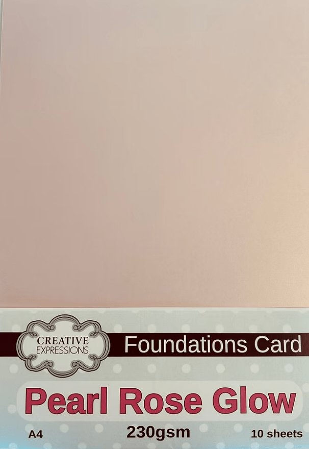Pearl Rose Glow Foundations Card 230gsm A4 10 Sheets by Creative Expre