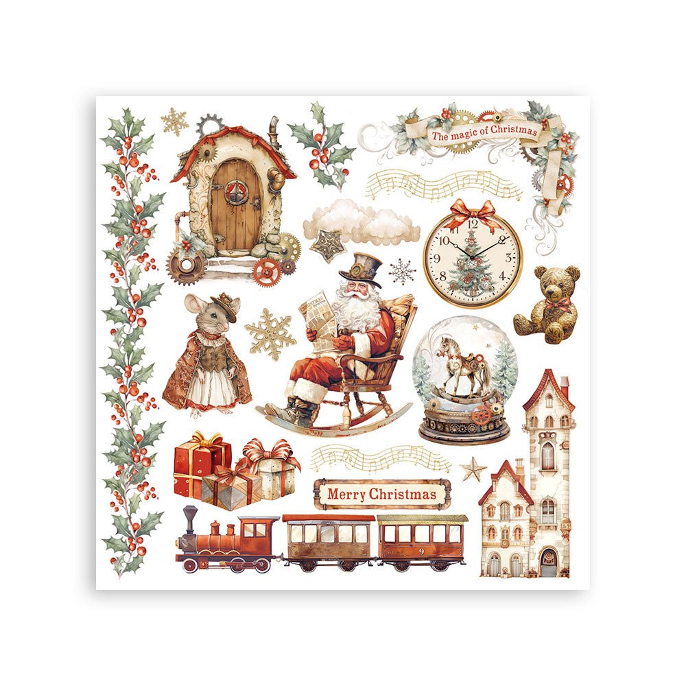 Stamperia - Gear Up for Christmas - Rub On Assortment