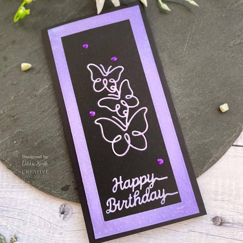 One-liner Collection Happy Birthday Craft Die by Creative Expressions