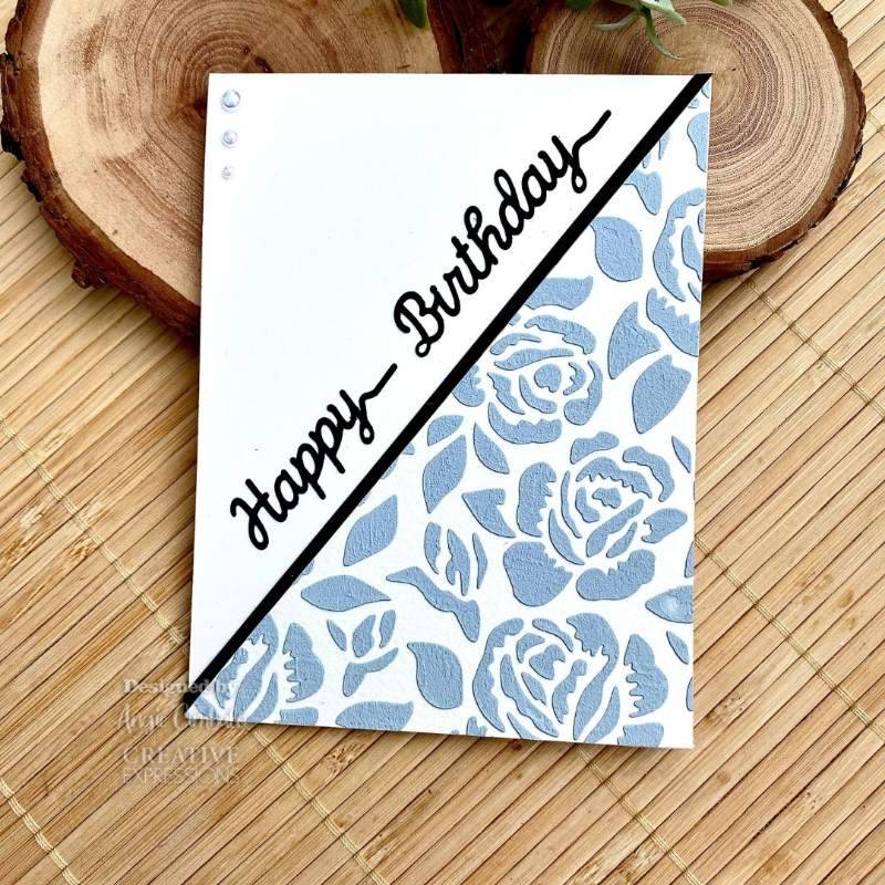 One-liner Collection Happy Birthday Craft Die by Creative Expressions