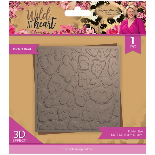 Sara Signature Wild at Heart 3D Embossing Folder Purfect Print