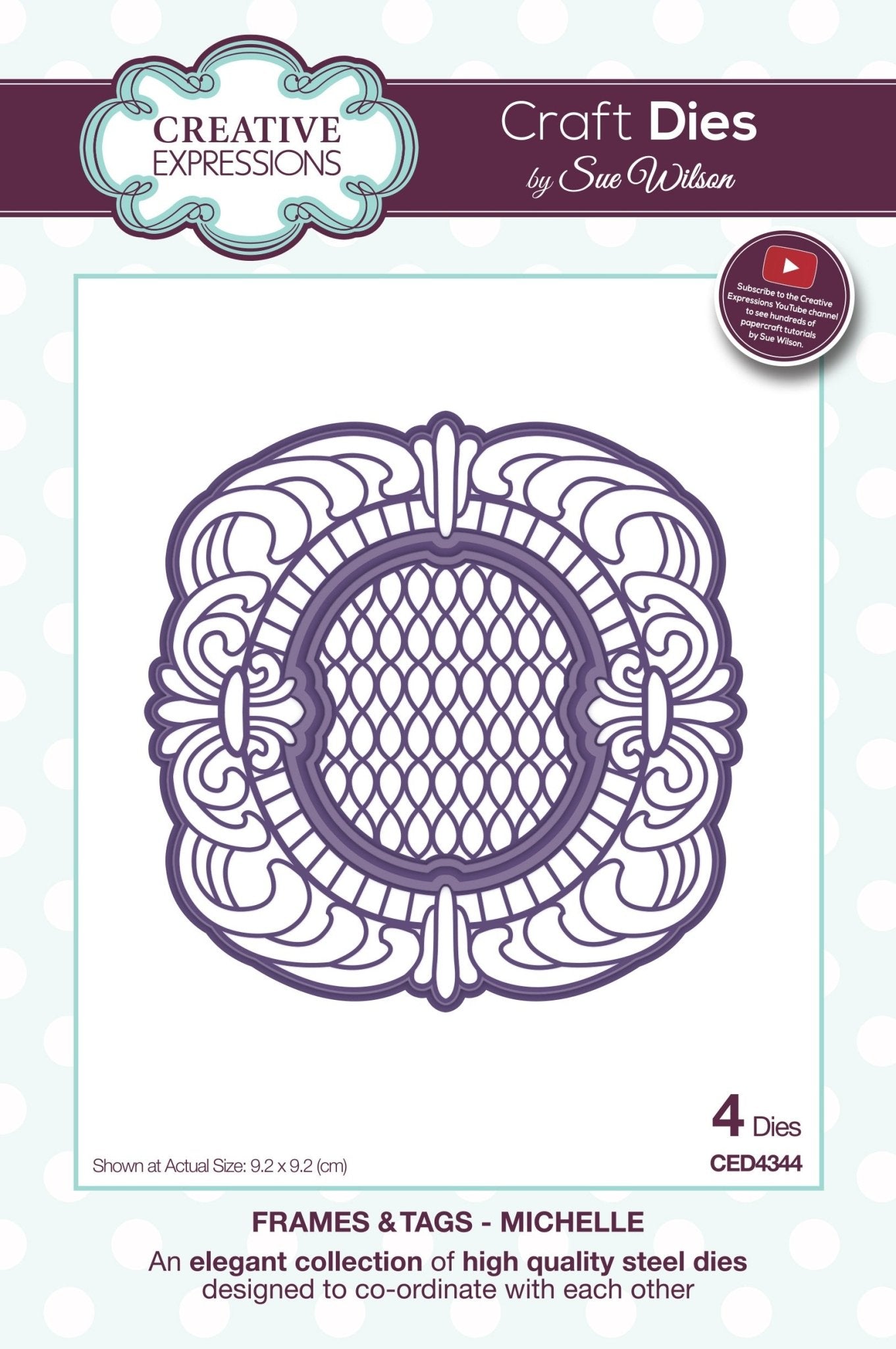 Sue Wilson Frames and Tags Michelle Craft Die by Creative Expressions